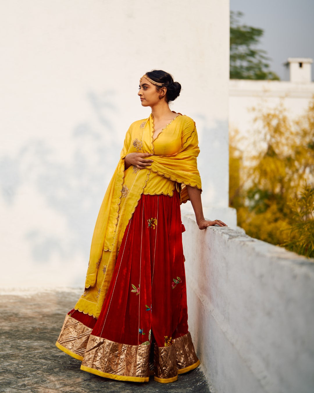 Rani Champa Makhmal Lehenga set – labelearthen