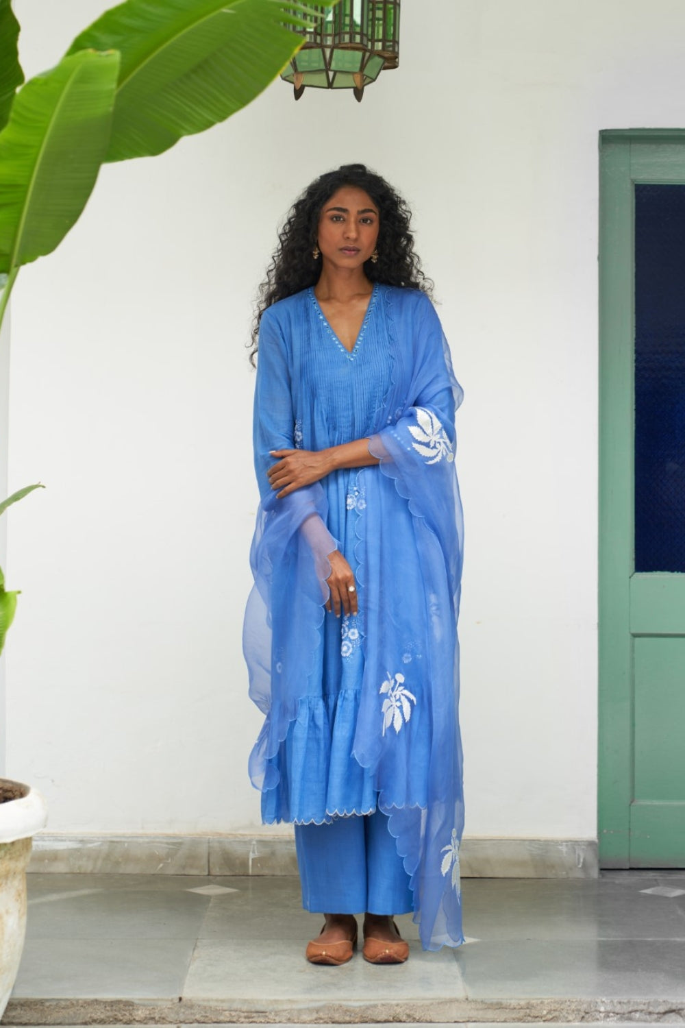Asmani champa sitara kurta set – label earthen