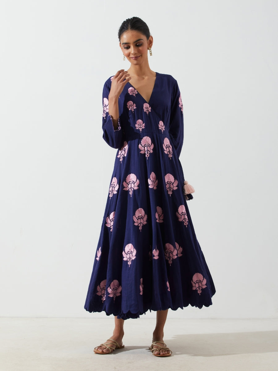 NEEL PHOOL KURTA SET – labelearthen